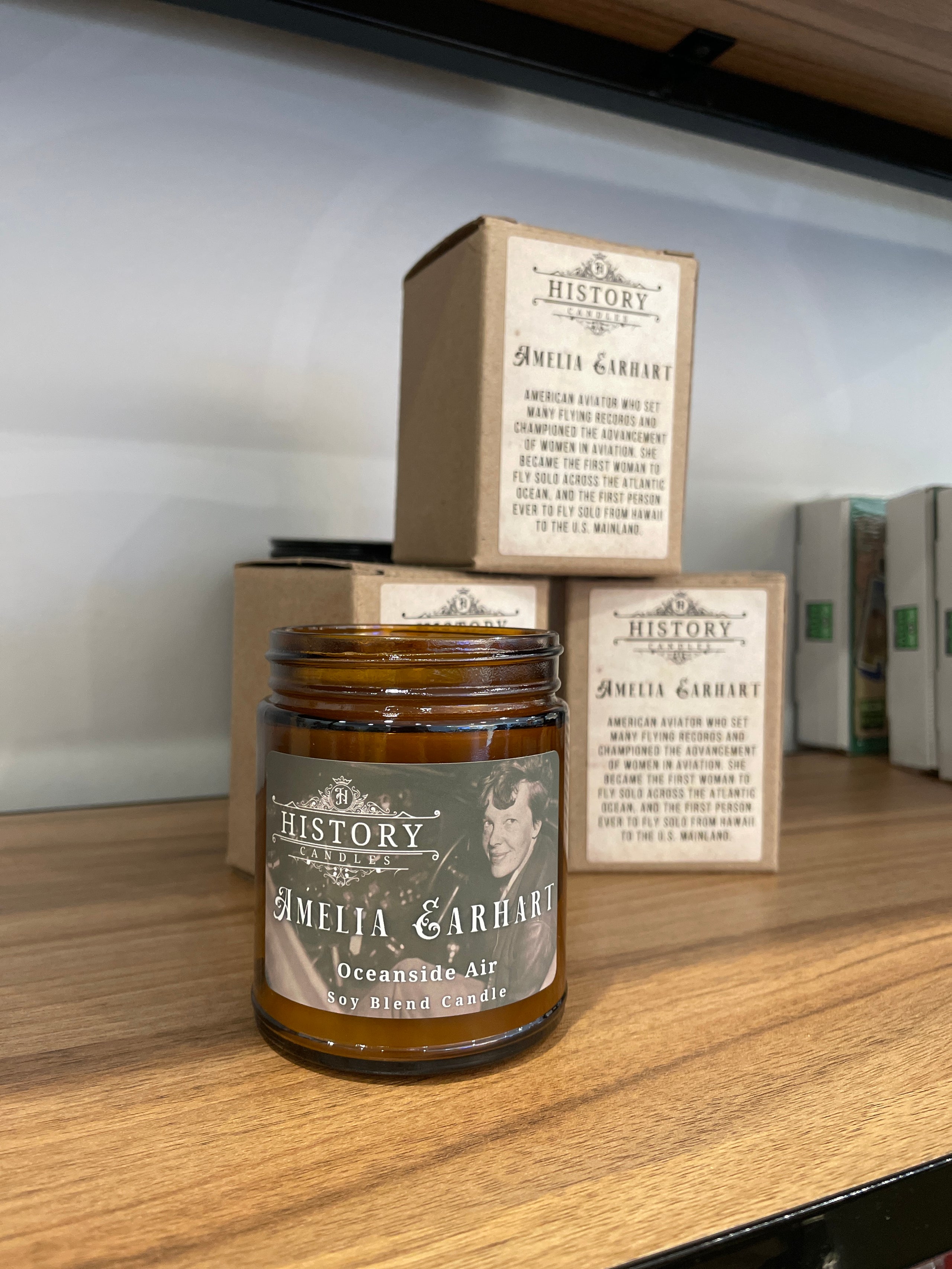 Amelia Earhart History Candle | Amelia Earhart Hangar Museum
